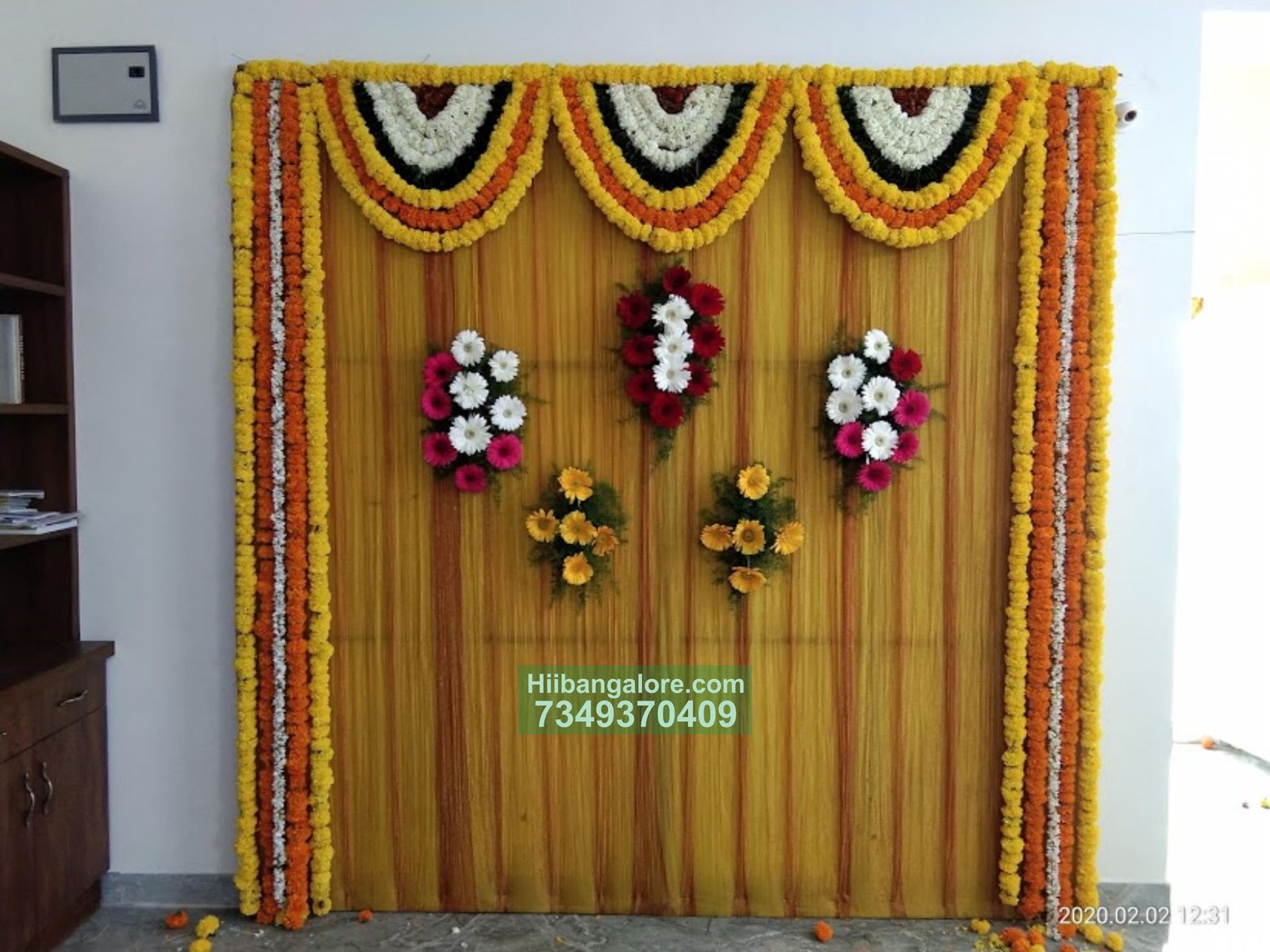 Simple Home Engagement Ceremony Flower Decoration Best Birthday Party Simple Home Engagement Ceremony Flower Decoration Best Birthday Party